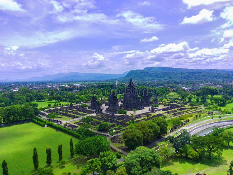 January 15, 2023, Central Java. Indonesia. Aerial Shot of Candi ...