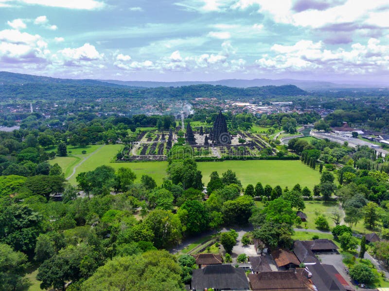 January 15, 2023, Central Java. Indonesia. Aerial Shot of Candi ...