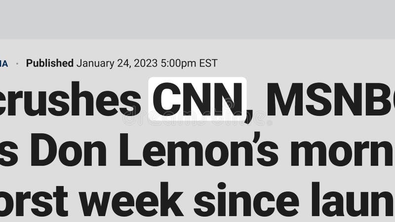January 2023: CNN Headlines Fast Sequence Stock Footage - Video of ...