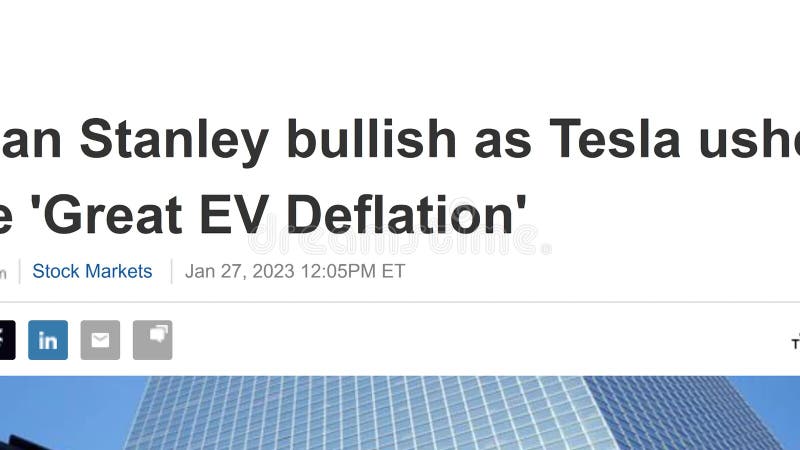 January 2023: Deflation Headlines Fast Sequence Stock Footage - Video ...