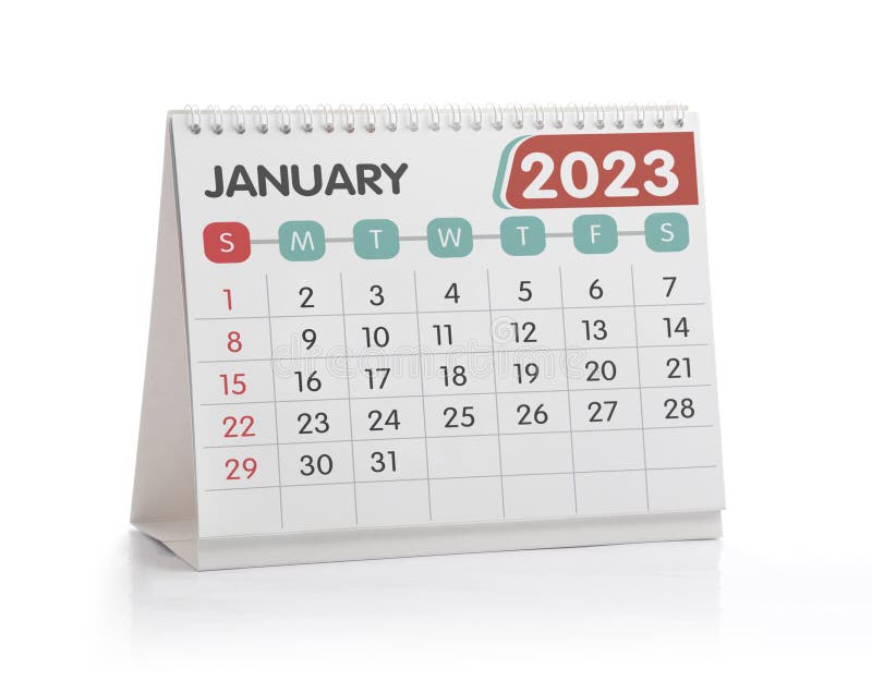 A January 2023 Calendar Desk for the Organizer To Plan and Reminder ...