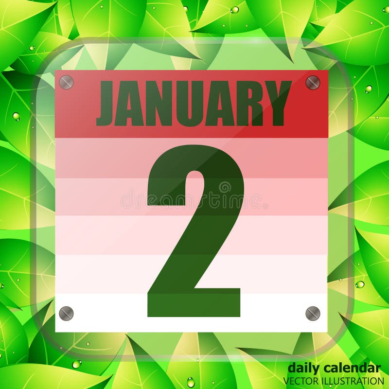 January 2 Icon. for Planning Important Day. Banner for Special Days ...