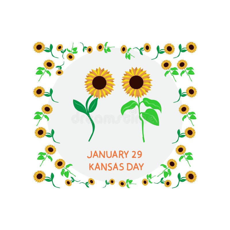 29 January Kansas Day Vector Illustration. Stock Vector - Illustration ...