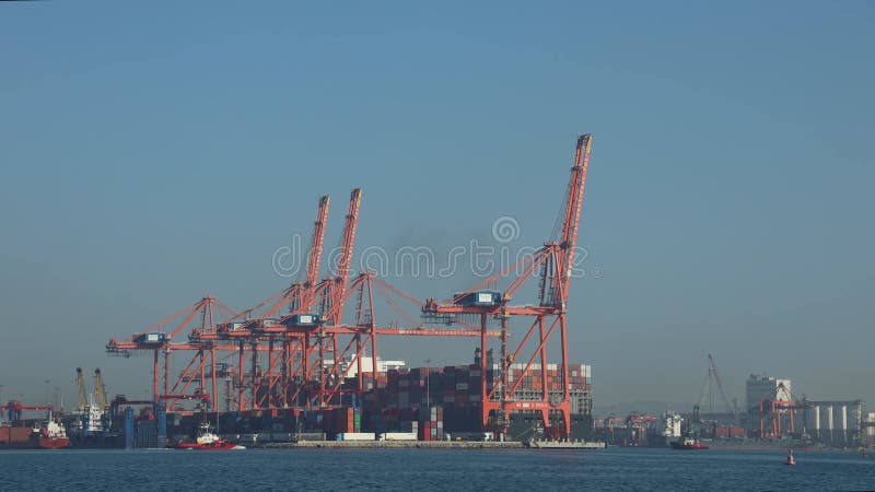 January 23, 2023 Mersin, Turkey: Large Cargo Container Ship Loaded with ...