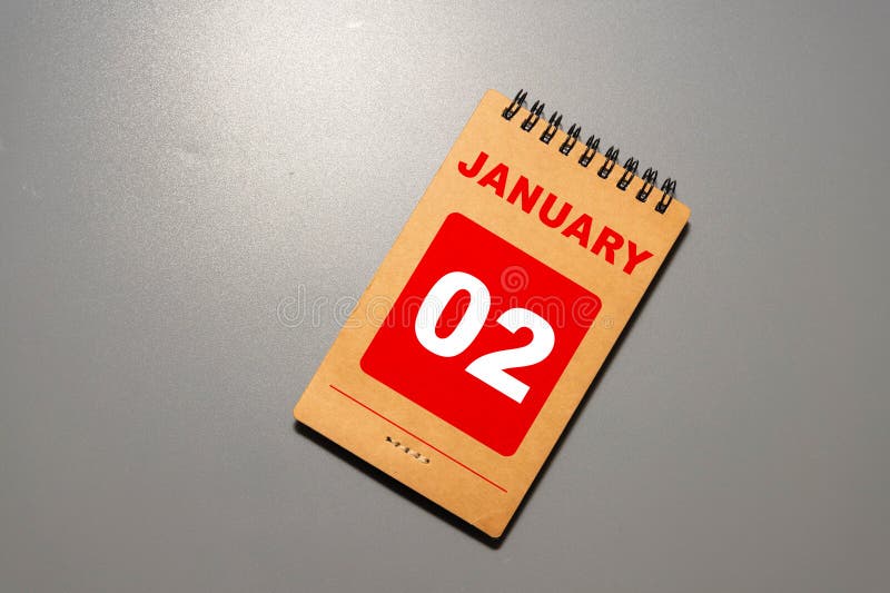January Month, Appointment Date with Number Cube Design. Date 2. Stock ...