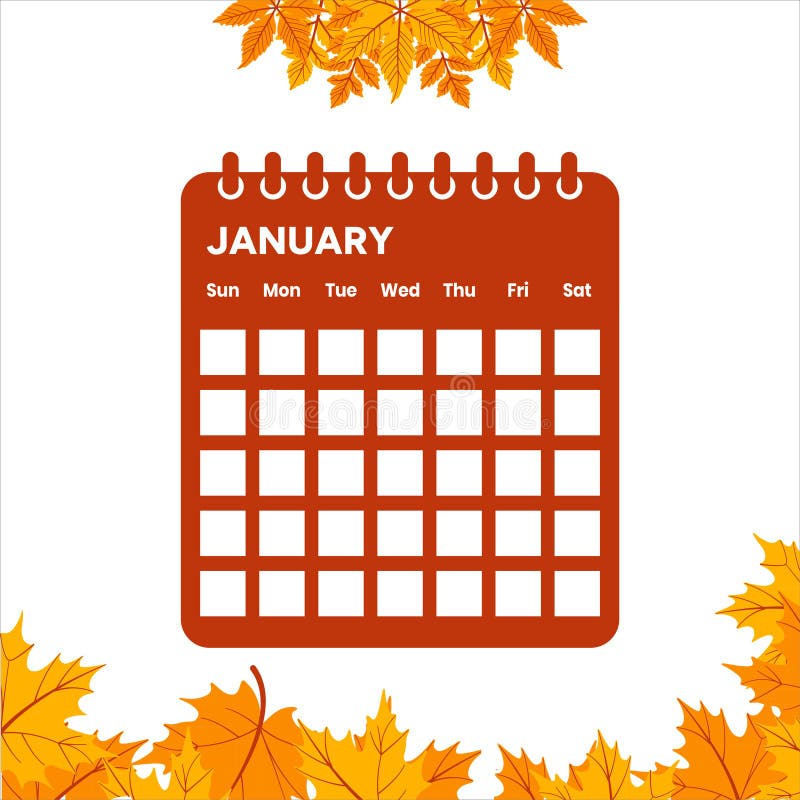 January Month Calendar. January Month Stock Vector - Illustration of ...