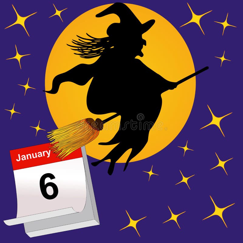 January 6, the Night of the Epiphany Stock Illustration - Illustration ...