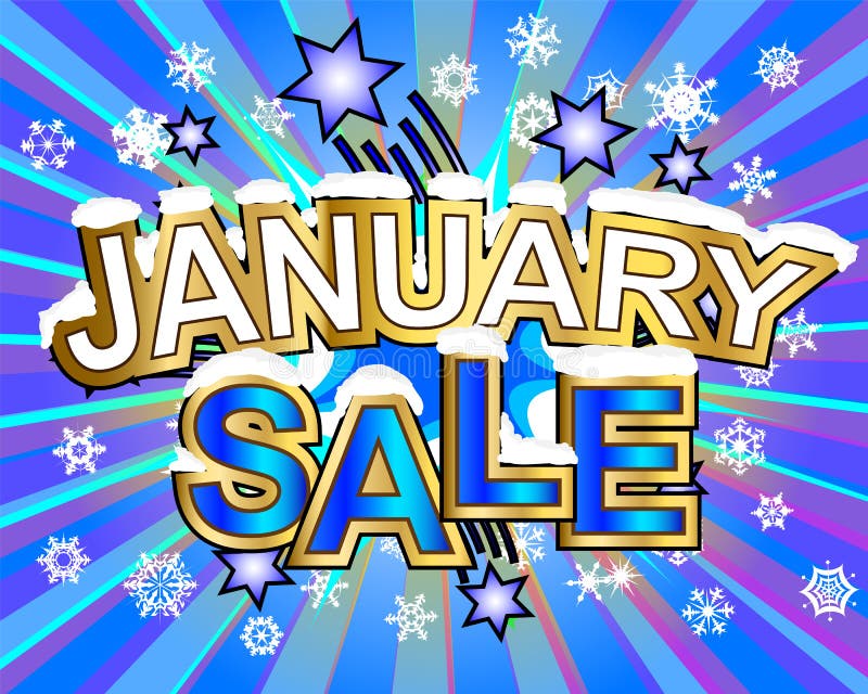 January Sale stock vector. Illustration of stars, word - 82561545 January Sale stock vector. Illustration of stars, word - 82561545