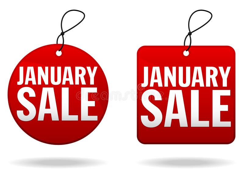 January Sale Icon stock vector. Illustration of advertisement - 17370816