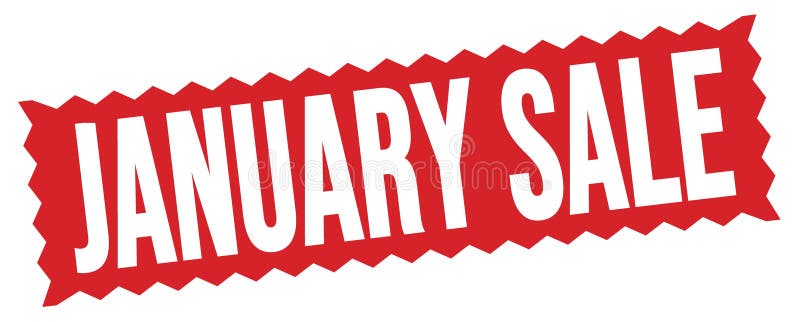 JANUARY SALE Text Written on Red Stamp Sign Stock Illustration ...