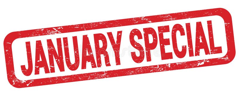 JANUARY SPECIAL Text Written on Red Rectangle Stamp Stock Photo - Image ...