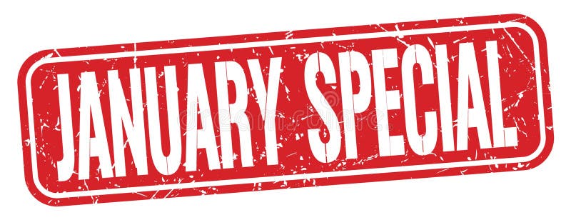 JANUARY SPECIAL Text Written on Red Stamp Sign Stock Illustration ...