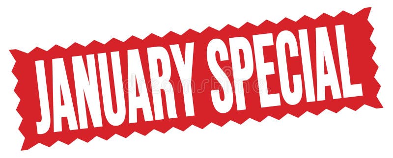 JANUARY SPECIAL Text Written on Red Stamp Sign Stock Illustration ...