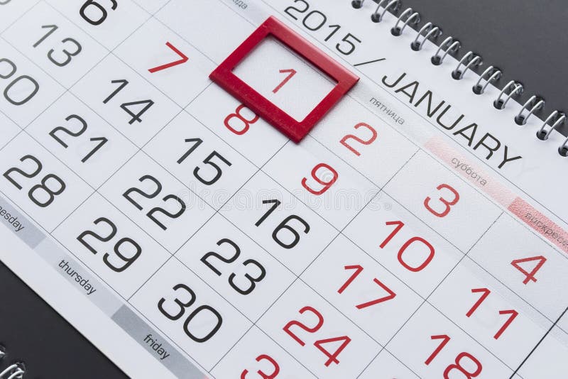 Happy New Year Written on 1st January. Stock Image - Image of blue ...