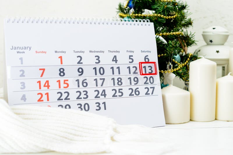 January 13th. Day 13 of Month Stock Image - Image of decoration, paper ...