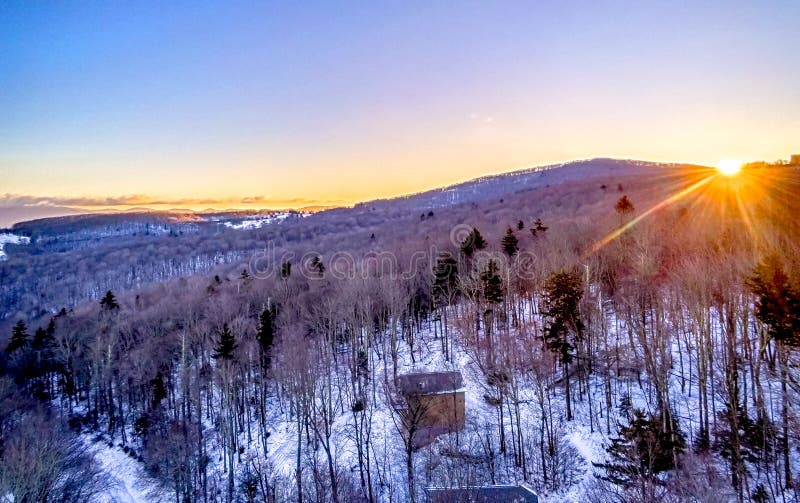 January Winter Scenes from Banner Elk North Carolina Stock Image ...