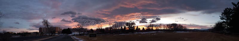 Colorado stock photo. Image of january, sunset, winter - 137812632
