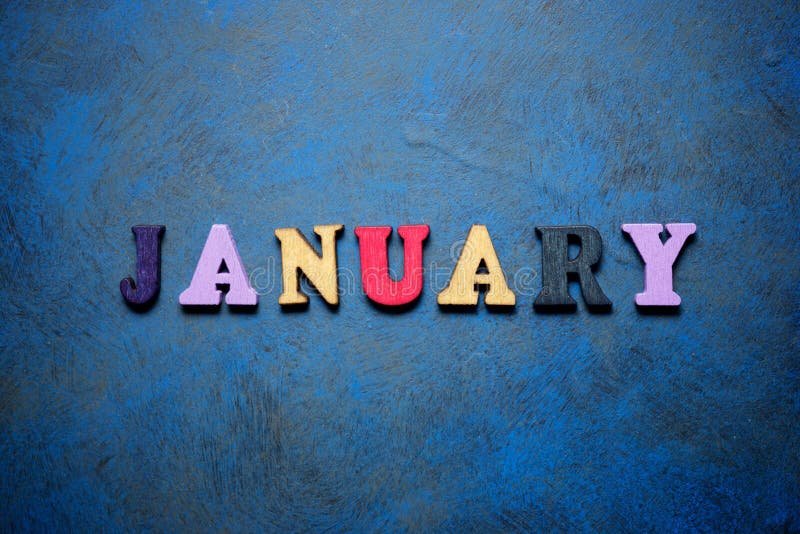 January word view stock image. Image of month, idea - 177146871