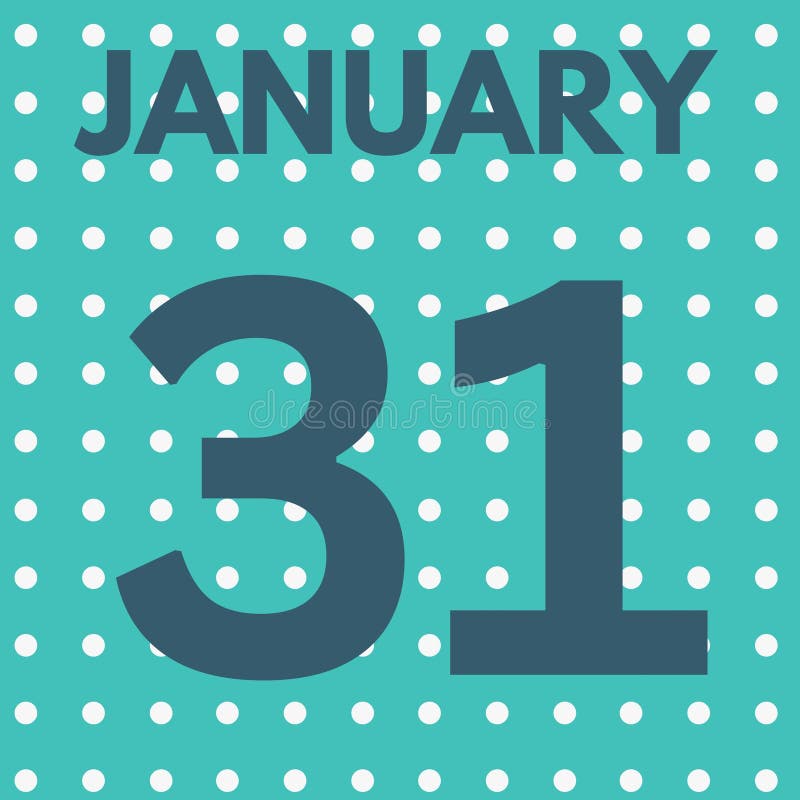 January 31 , Calendar , daily Calendar Icon in Flat Design Style Stock ...