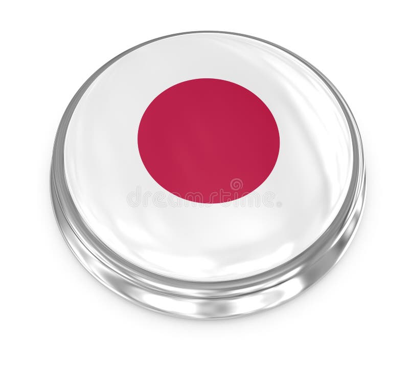 Flag badge - Japan stock illustration. Illustration of color - 121229627