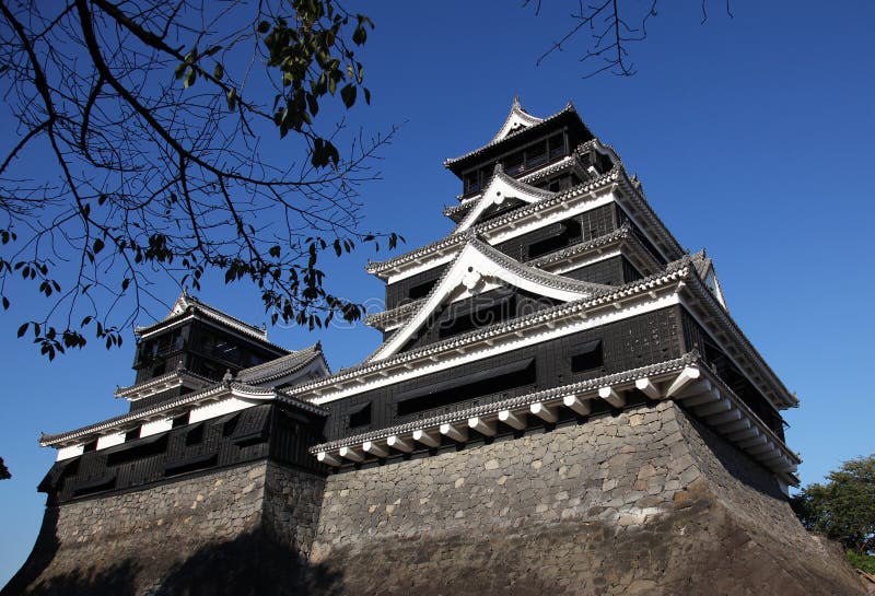 Japan Castle stock photo. Image of temple, ruins, water - 19833244