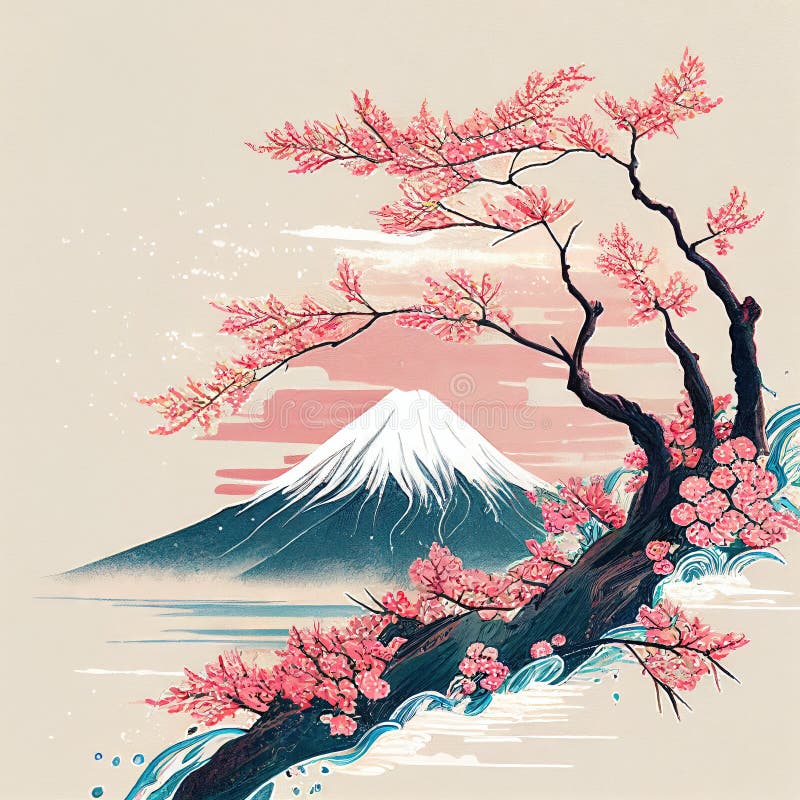 Japan City Illustration Image Generative Ai Stock Illustration ...