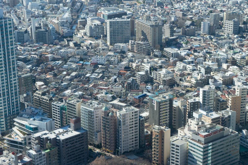 Japan Cityscape Bird Eye View at Night Stock Photo - Image of sydney ...