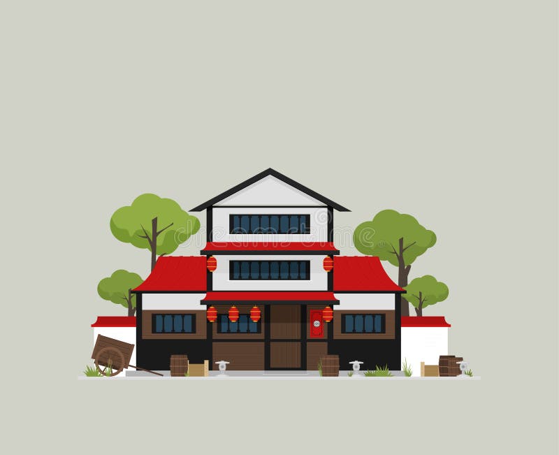 Japan Country Design Template in Flat Design Style Isolated on Color ...