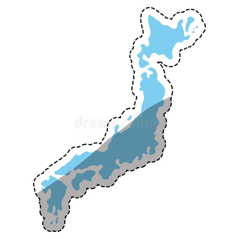Japan country map stock illustration. Illustration of cartography ...