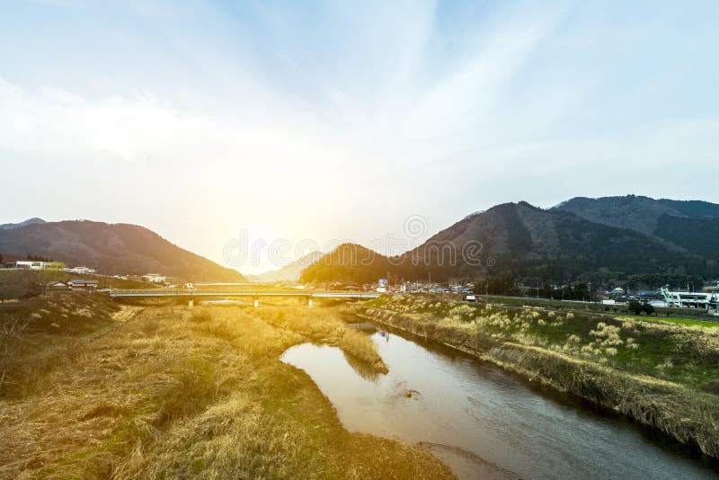 Japan countryside stock photo. Image of travel, spring - 76235410