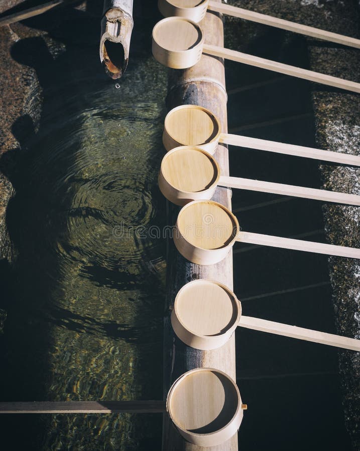 Japan Dipper Water Surface Temple Religion Conceptual Stock Photo ...