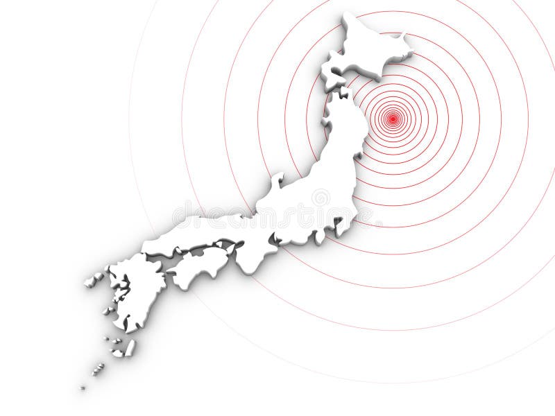 Japan Earthquake Disaster in 2011 Stock Illustration - Illustration of ...