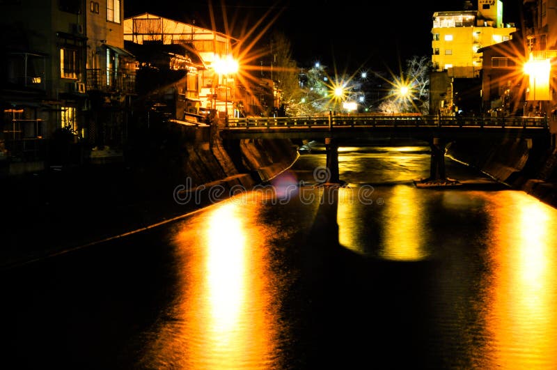 Japan evening stock image. Image of asia, night, takayama - 86236875