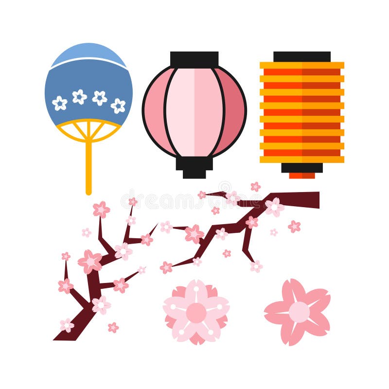 Japan Festival Element Vector Design Stock Vector - Illustration of ...