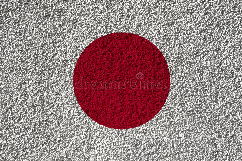 Japan Flag on the Background Texture. Concept for Designer Solutions ...