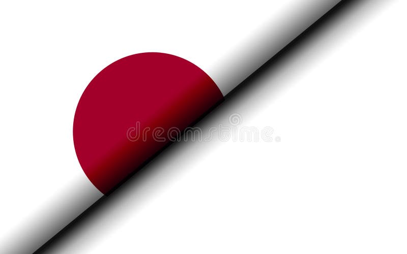 Japan flag folded in half stock illustration. Illustration of patriot ...