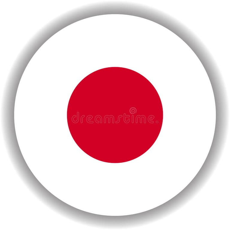 Japan Flag Round Shape Vectors Stock Vector - Illustration of isolated ...