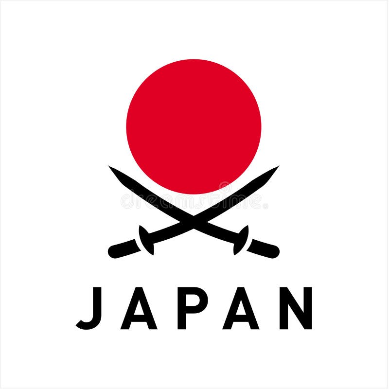 Samurai with flag graphic stock vector. Illustration of armour - 82050577