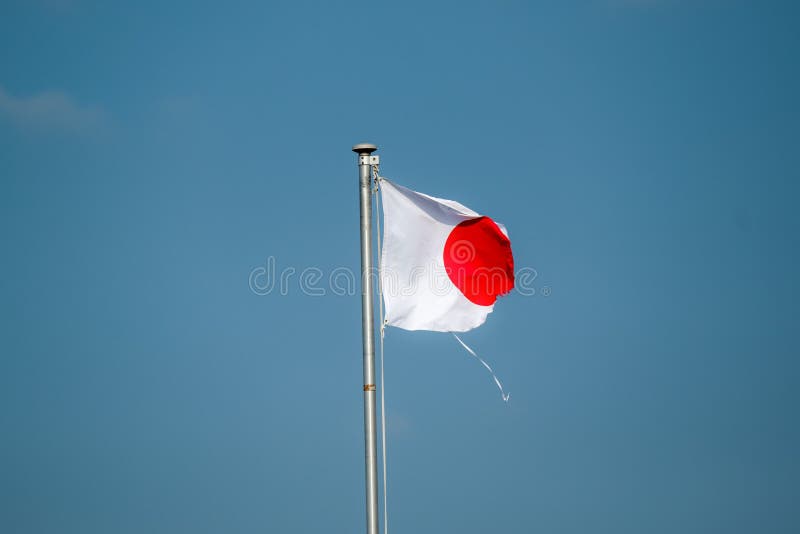 Japan flag torn in half stock illustration. Illustration of advertising ...