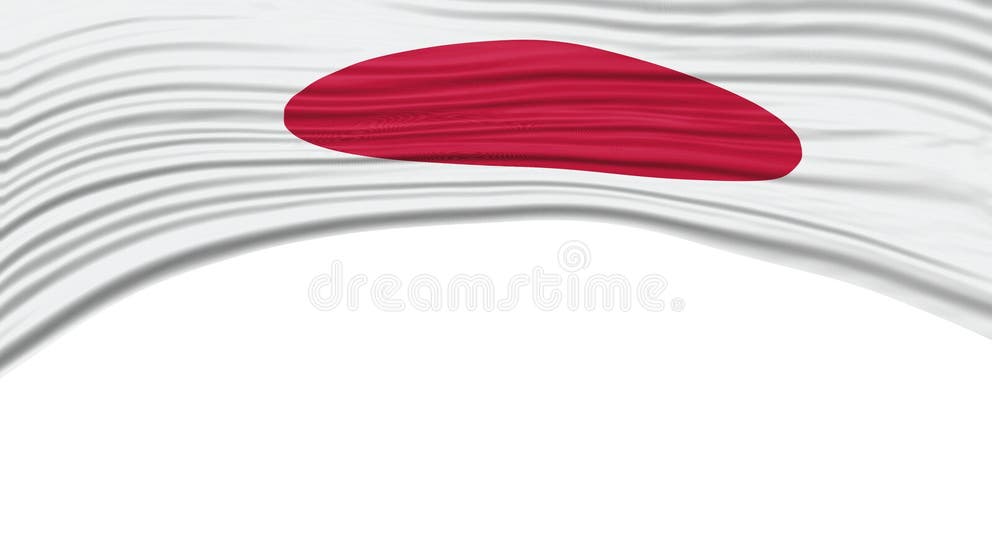 Japan Flag Wave, National Flag Stock Illustration - Illustration of ...