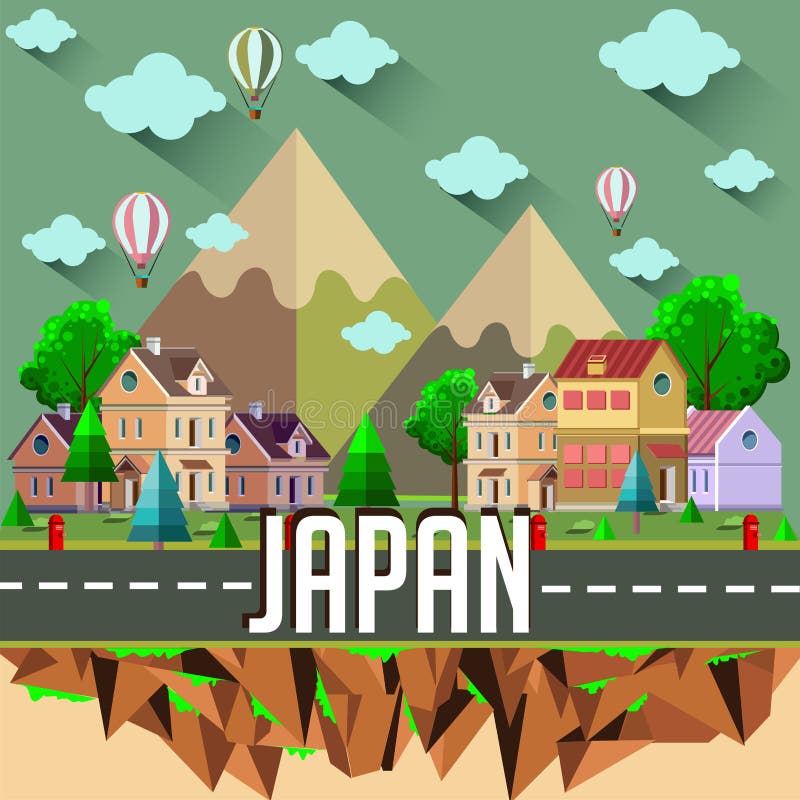 Japan - Flat Design City Vector Illustration Stock Vector ...