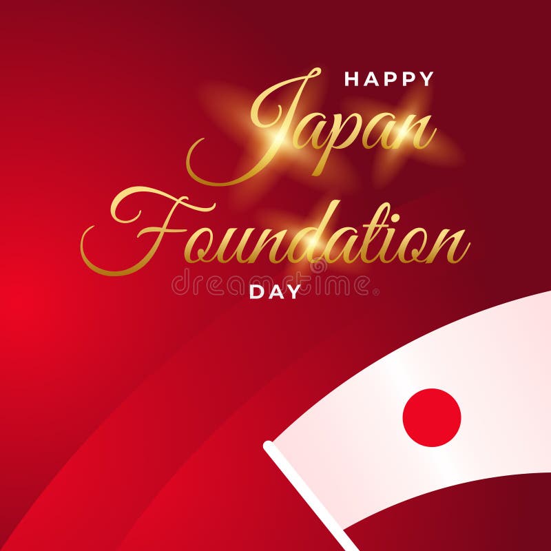 Japan Foundation Day Design Banner Illustration Stock Vector ...