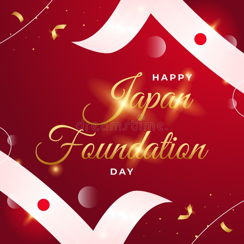 Japan Foundation Day Design Banner Illustration Stock Vector ...