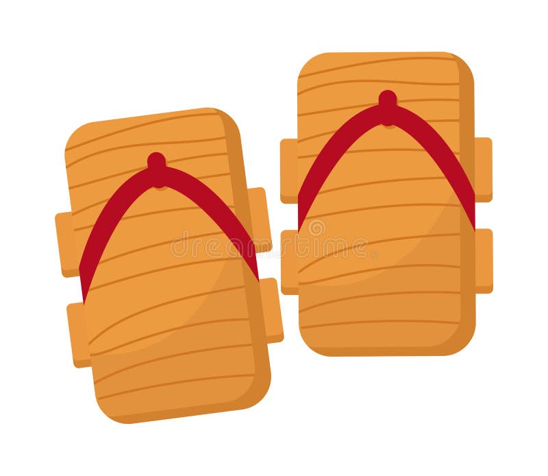 Japan geta traditional stock illustration. Illustration of design ...