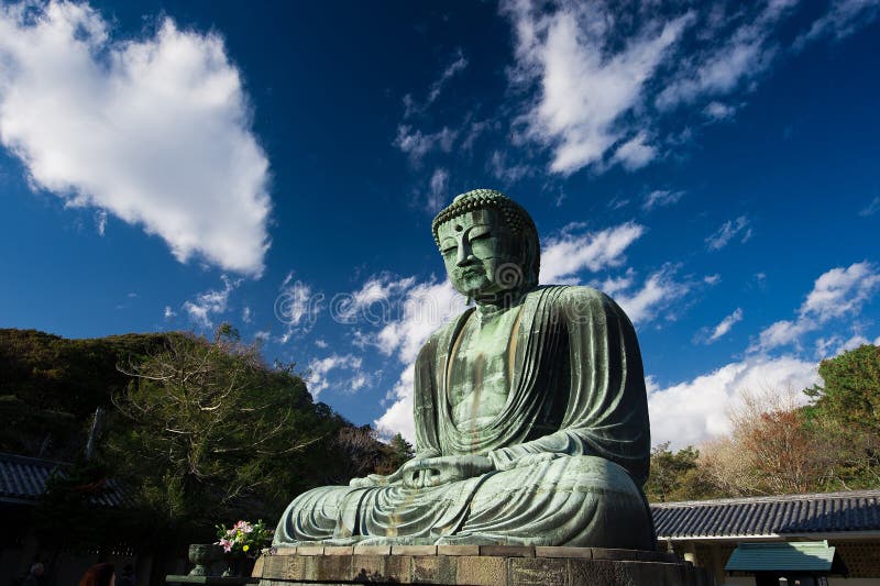 Grote Boeddha van Japan stock afbeelding. Image of blauw - 22599439
