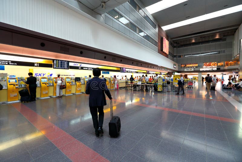 Japan: Haneda airport editorial photo. Image of escalator - 74431156