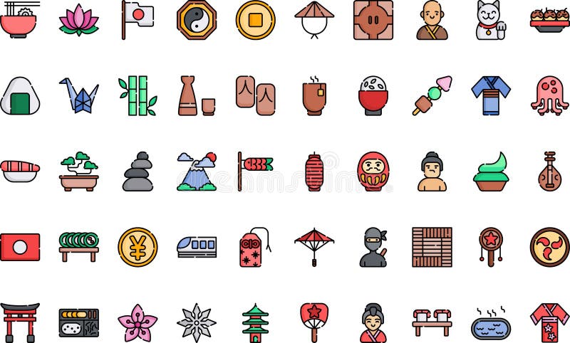 Japan High-Quality Vector Icons Collection with Editable Stroke. Ideal ...