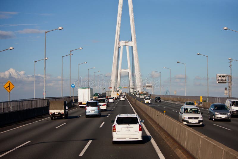 Japan Highway viaduct editorial stock image. Image of landscape - 20793944