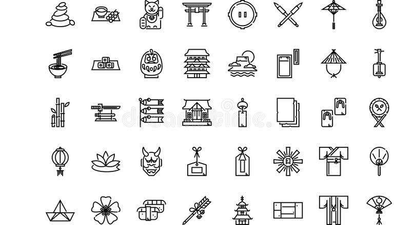 Japan Icons High-Quality Vector Icons Collection with Editable Stroke ...