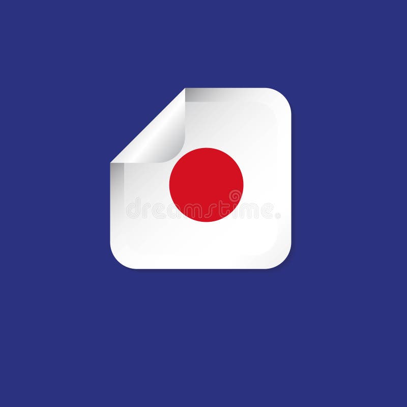 Japan Label Flags Vector Design Illustration Stock Vector ...